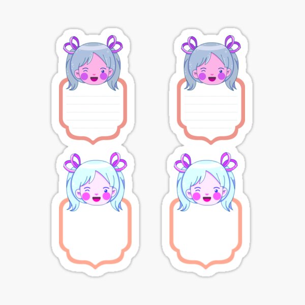 "Chibi Anime Sticky Note" Sticker for Sale by Weekendfun22 | Redbubble