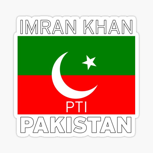 "Imran khan PTI Flag . Pakistan" Sticker for Sale by dadyal | Redbubble