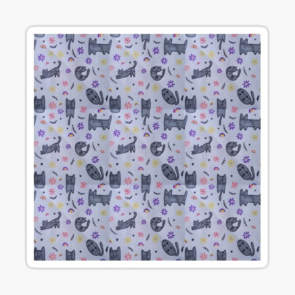 "Infinite Cats" Sticker by Daringavocado | Redbubble