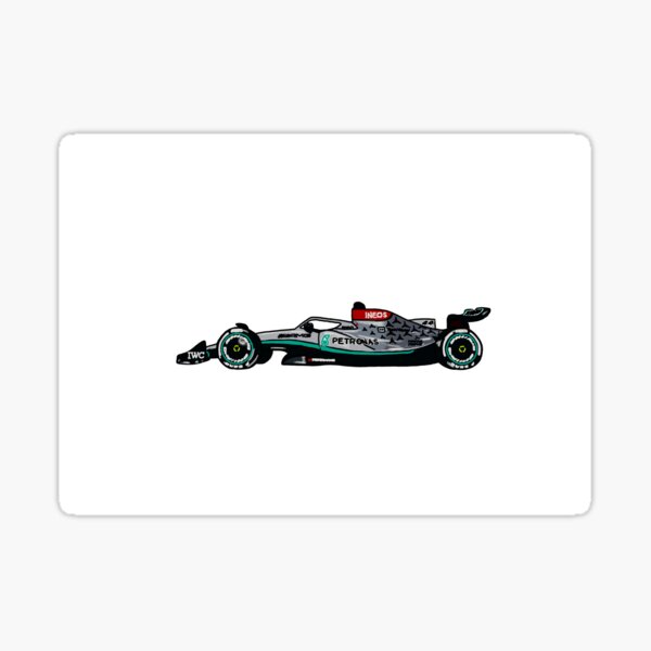 "Mercedes F1 car " Sticker for Sale by artbyeilidh | Redbubble
