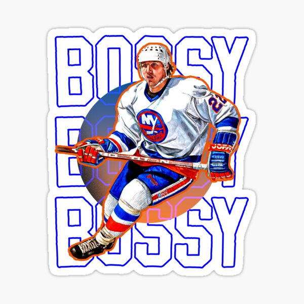 " Mike bossy , bossy hockey player Bossy Art" Sticker by FreeSpaceX ...