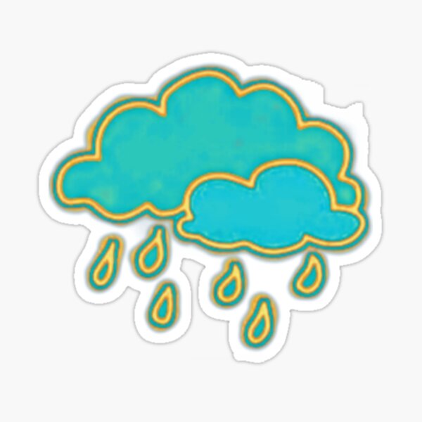 "Clouds Rain, Heavy Rain Today, Raining, Rains, Rain Day" Sticker by ...