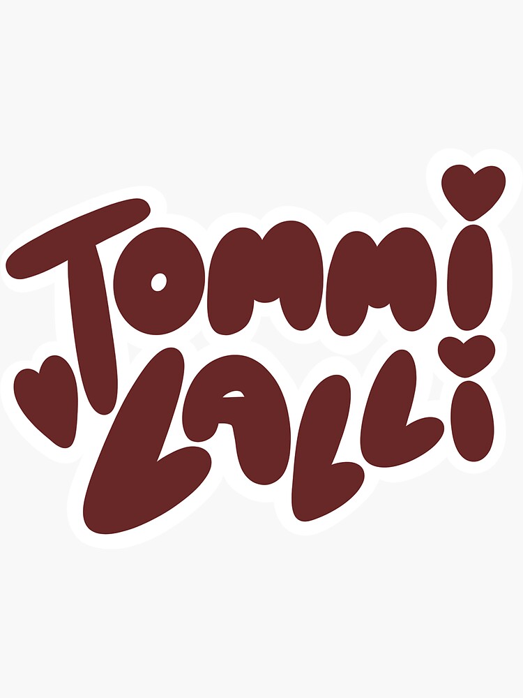 "Tommi Lalli name design" Sticker by nikoosit | Redbubble
