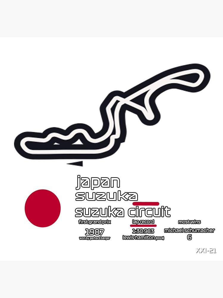 "Suzuka Circuit F1 Records" Photographic Print for Sale by XXI-21 | Redbubble