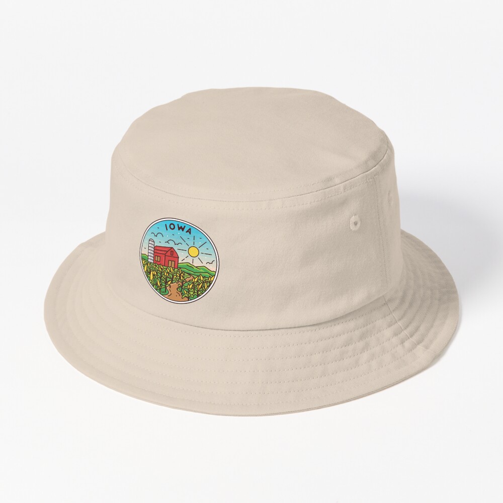"Iowa | IA Illustrated Badge | Retro Vintage | Nature" Sticker for Sale ...