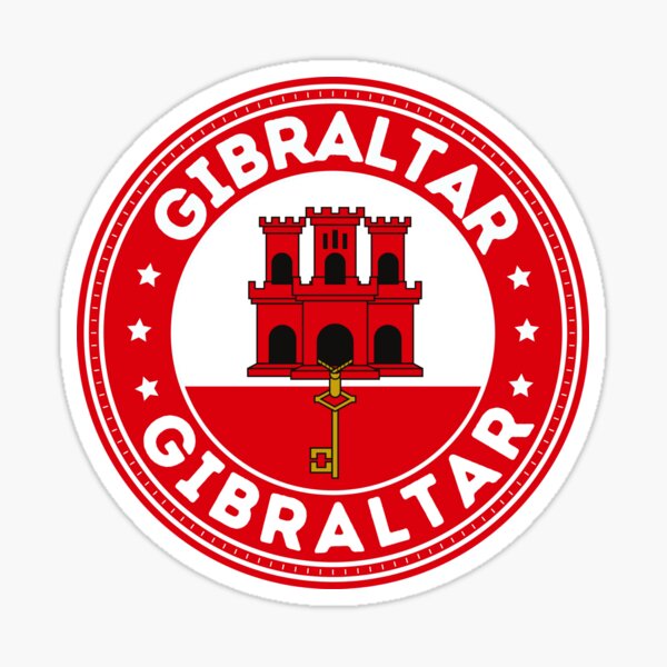 "Gibraltar Flag " Sticker by worldpopulation | Redbubble