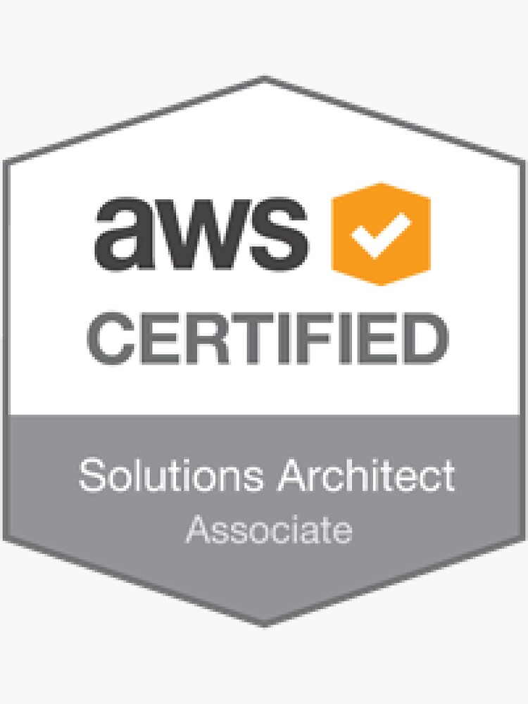 "AWS Certified Solutions Architect Associate" Sticker by sentic | Redbubble