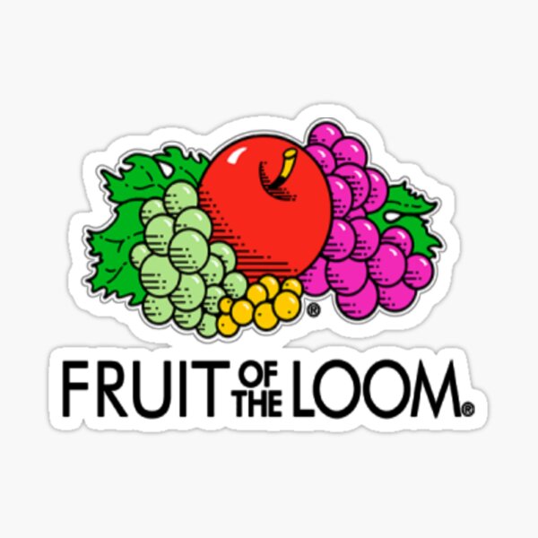 "Fruit of the loom" Sticker by HakkouniArt | Redbubble