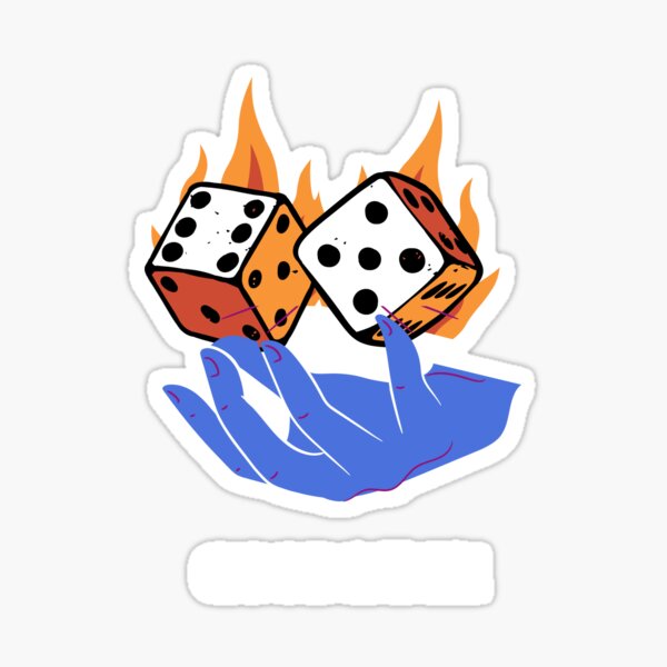 "Roll your dice" Sticker by Magossa | Redbubble