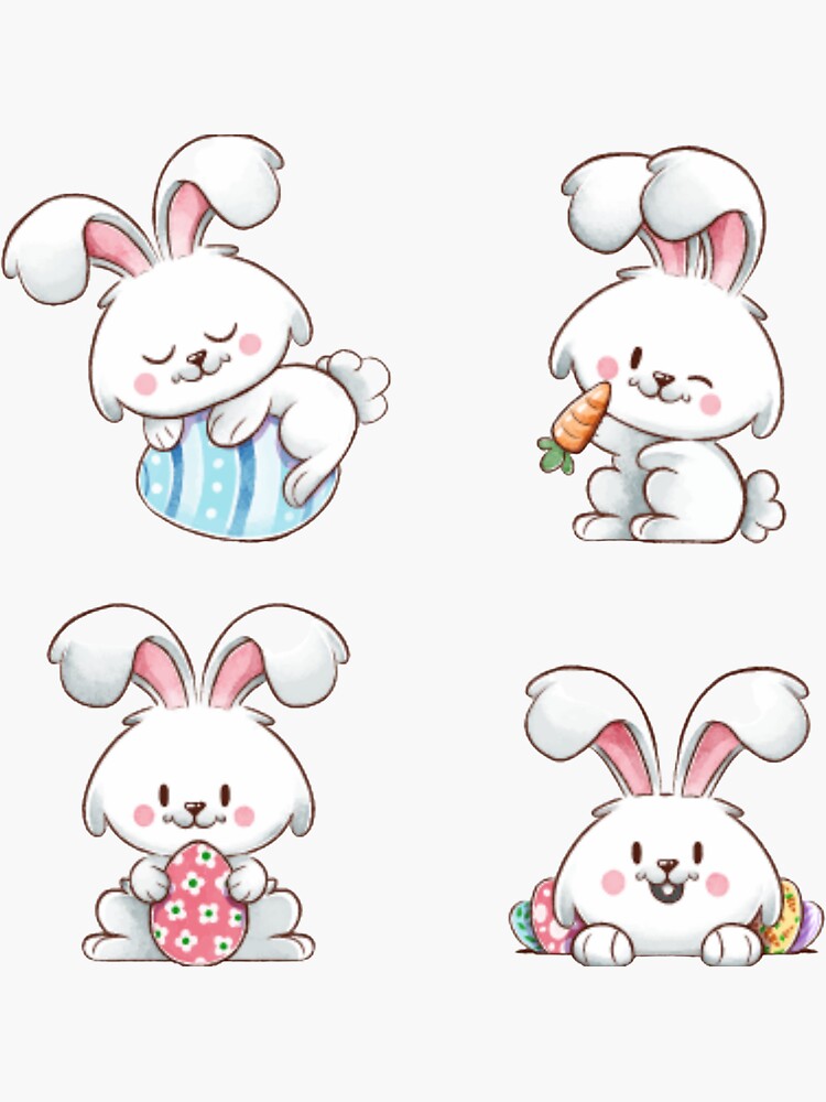 "The rabbits" Sticker by bestforyouu | Redbubble