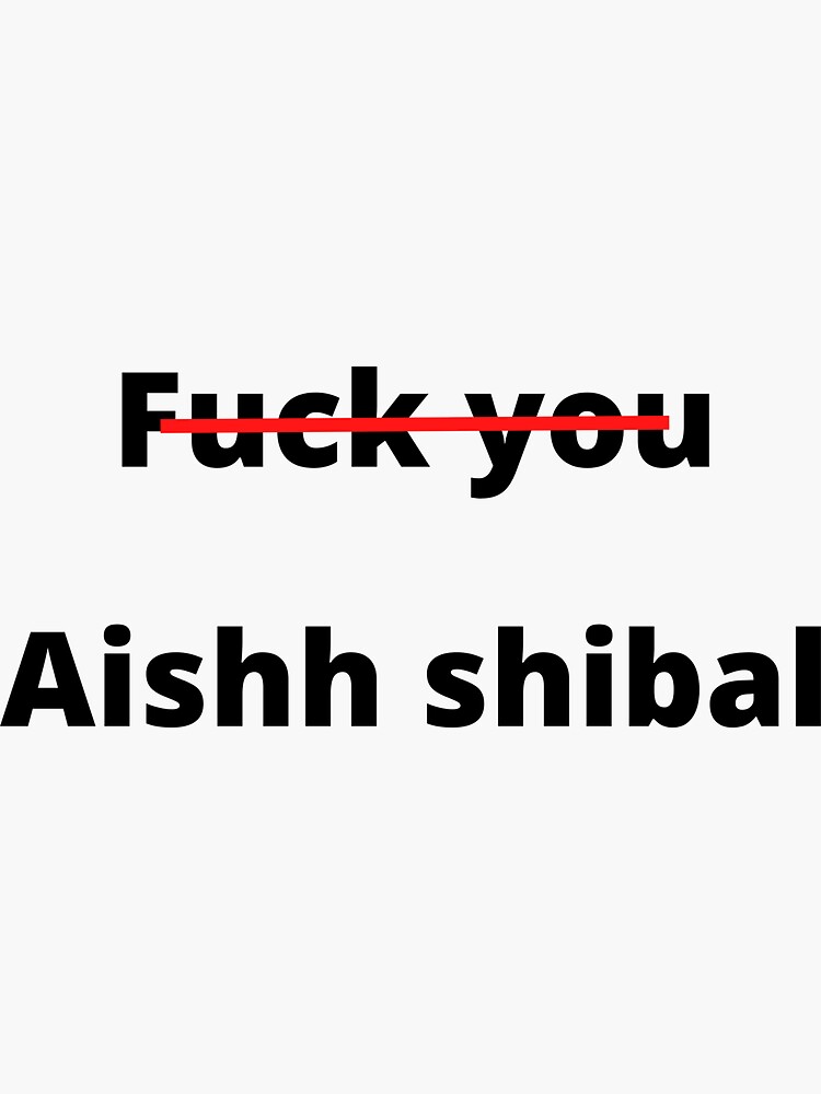 "Aishh shibal" Sticker by Dressing-tops | Redbubble