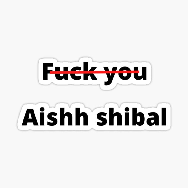 "Aishh shibal" Sticker by Dressing-tops | Redbubble