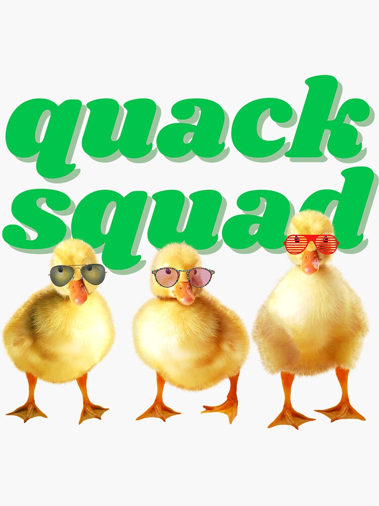"quack squad ducklings " Sticker by LaurenPittaway | Redbubble