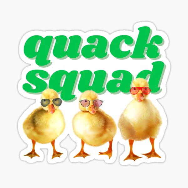 "quack squad ducklings " Sticker by LaurenPittaway | Redbubble