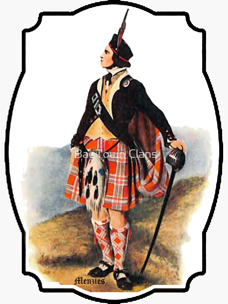 "Clan Menzies Surname Crest" Sticker by ljrigby | Redbubble