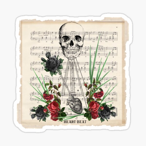 "Heart Beat" Sticker by TinaDonovanArt | Redbubble