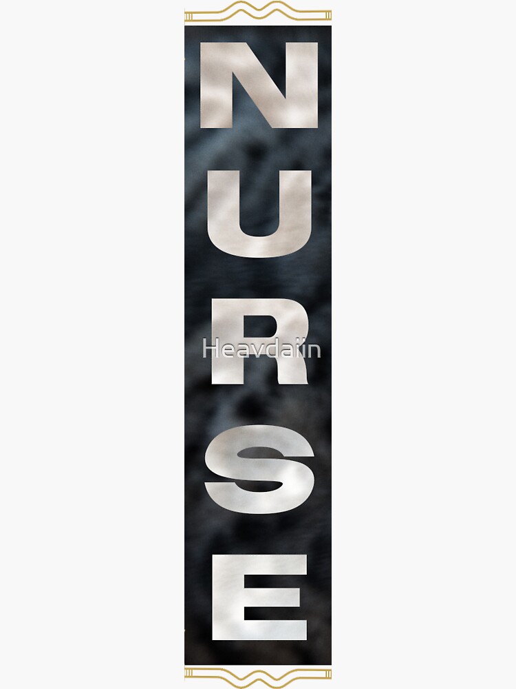 "Leopard Nurse Text - Nurse Gift " Sticker by Heavdaiin | Redbubble