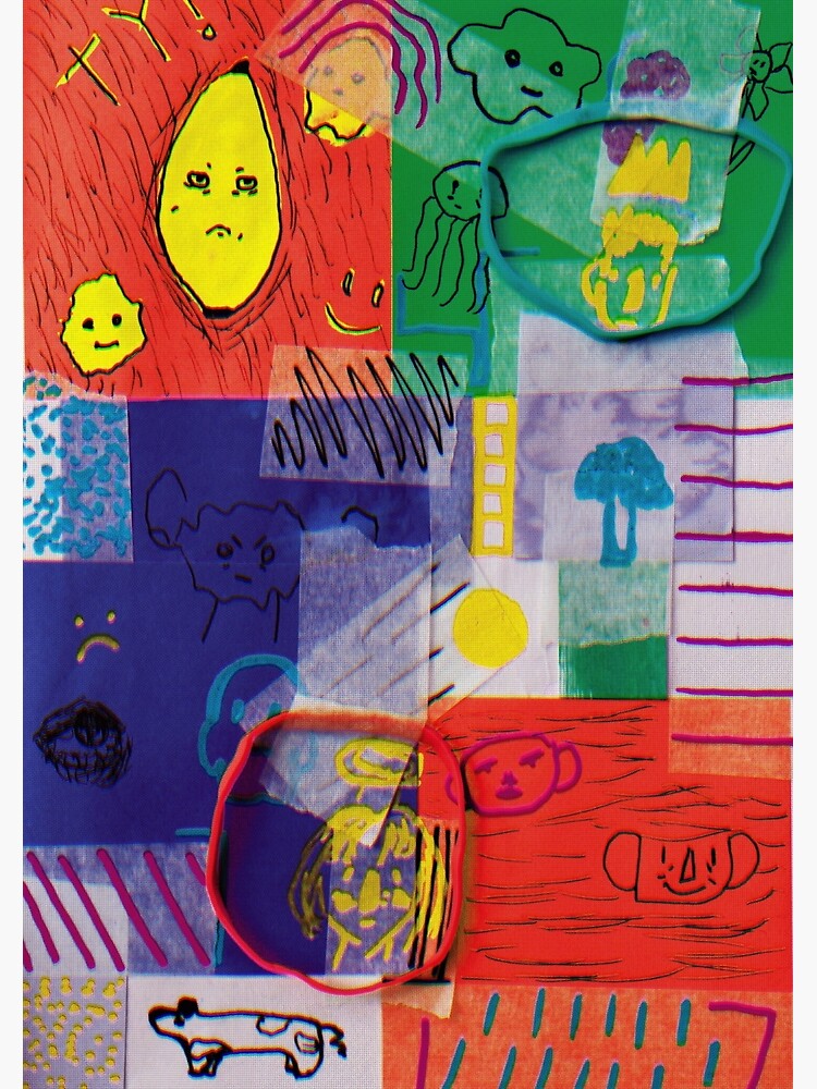 "Funky bright sketchbook design" Poster for Sale by Winkingrats | Redbubble