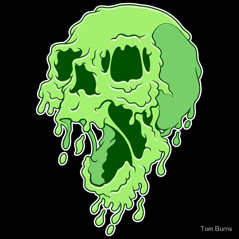 "Melty Skull" by Tom Burns | Redbubble