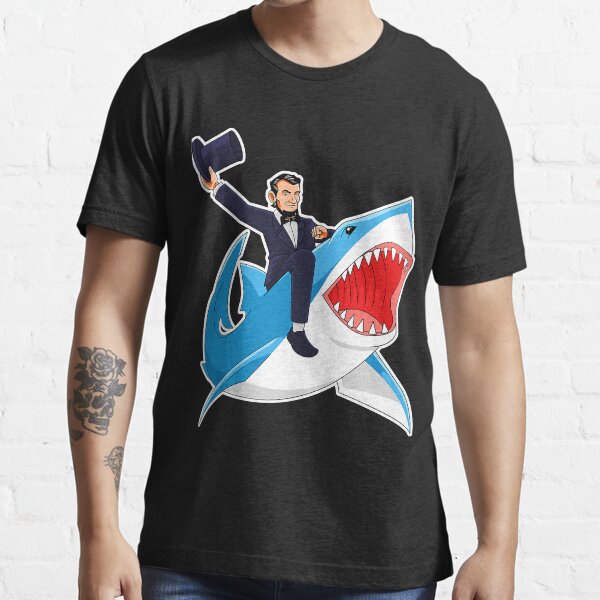 "Abraham Lincoln Riding A Shark, Men Boys, 4th of July Abe" T-shirt for ...