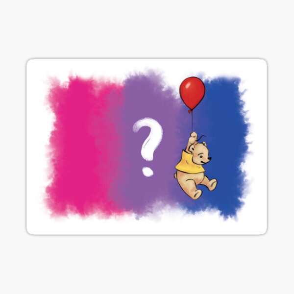 "Pride Bear Questioning" Sticker for Sale by Panterlo | Redbubble