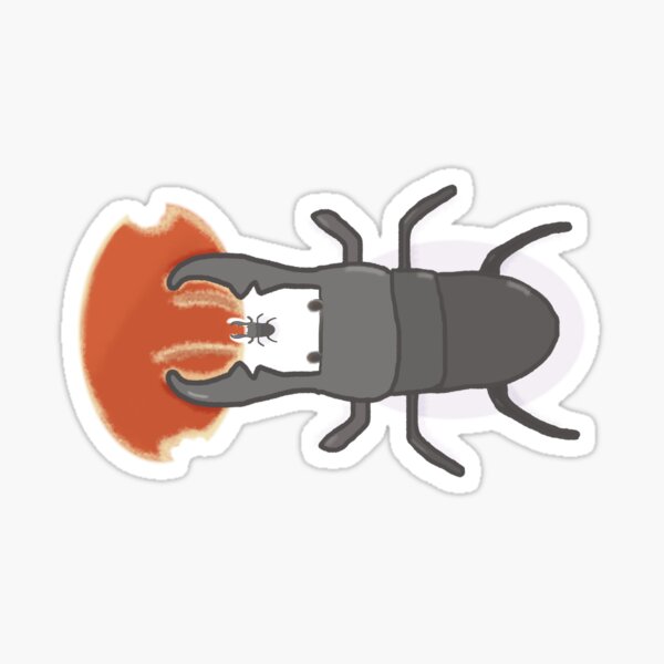 "Stag beetles Mom and Child Eating Bread " Sticker for Sale by ...