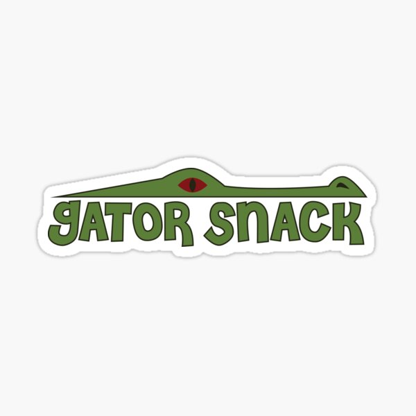 "Gator Snack" Sticker for Sale by GatorDesign | Redbubble