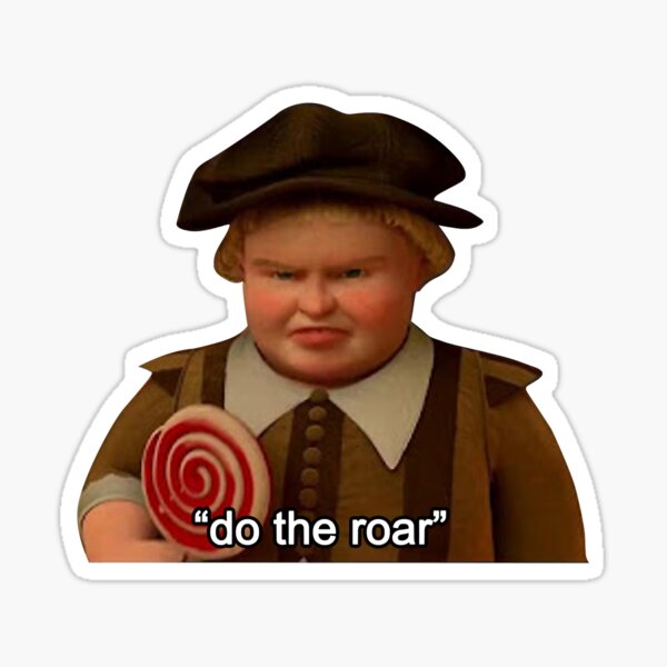 "Shrek Do the Roar" Sticker by MilaniCanningt | Redbubble