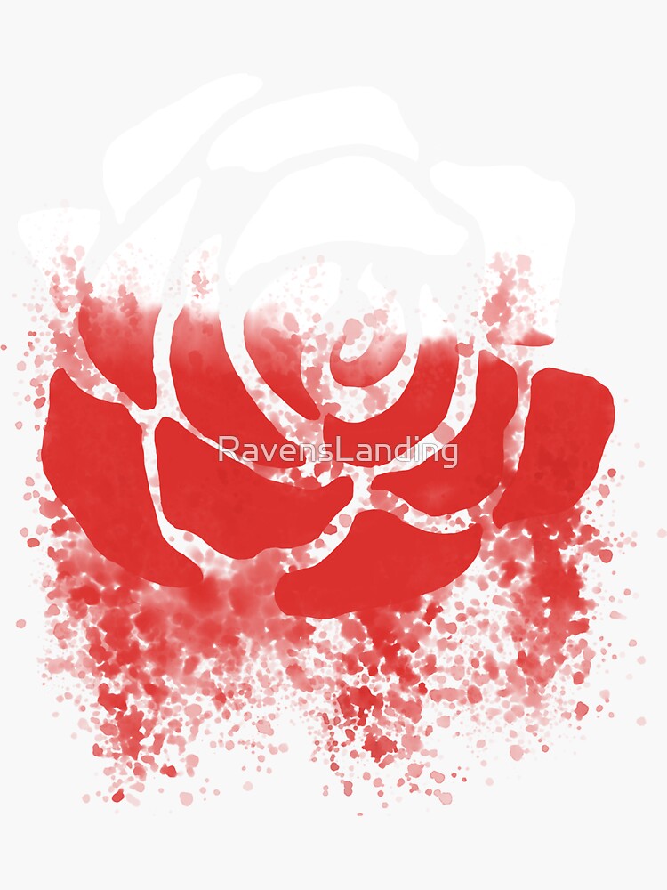 "Paint the Roses Red" Sticker by RavensLanding | Redbubble