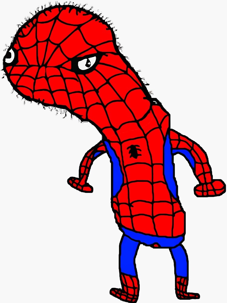 "Spoderman Meme " Sticker by AlaeTisdeli | Redbubble