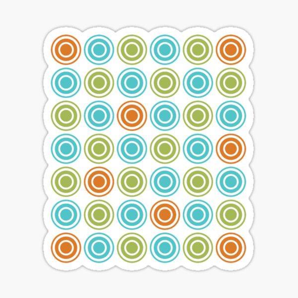 "Retro 60_s 5 " Sticker by DungeonHandmade | Redbubble