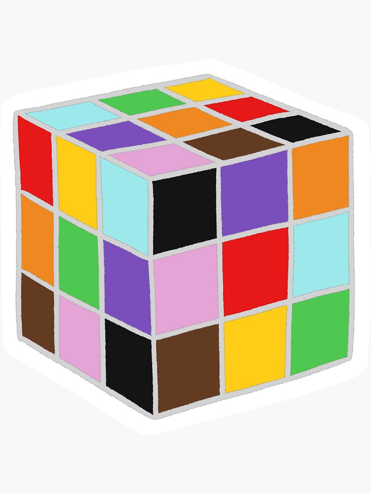 "LGBT Cube" Sticker by australianallie | Redbubble