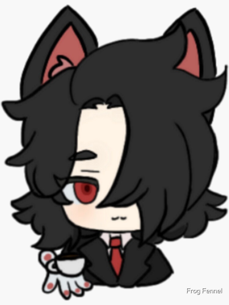 "Chibi Croissant " Sticker for Sale by Neddletz | Redbubble