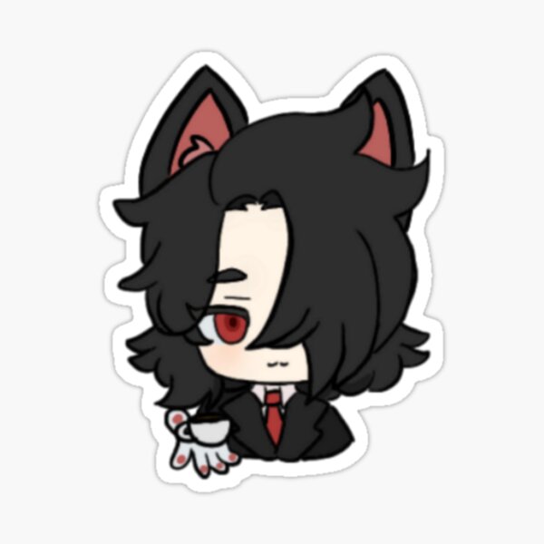 "Chibi Croissant " Sticker for Sale by Neddletz | Redbubble