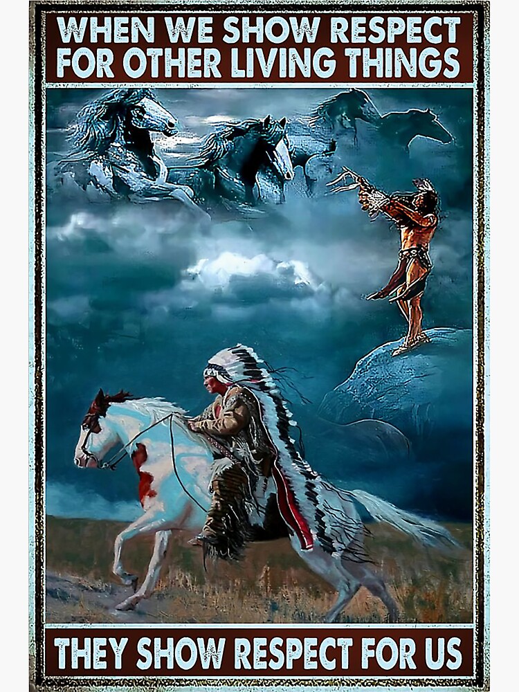 "Native American We Show Respect" Sticker by PrimeRee26 | Redbubble