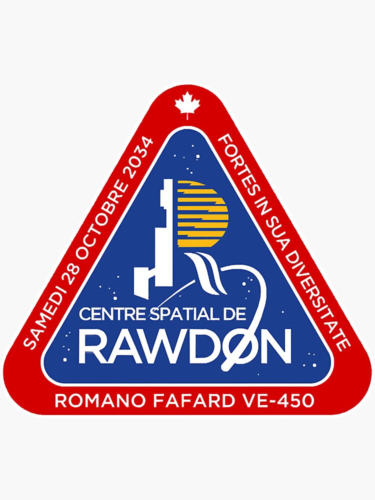 "Centre Spatial De Rawdon " Sticker by Felicia3190336 | Redbubble