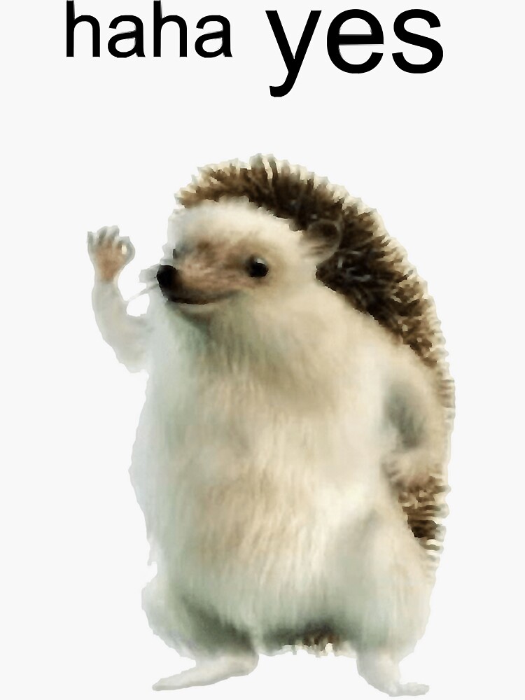 "Tesla haha yes hedgehog " Sticker for Sale by VadhirSerdular | Redbubble