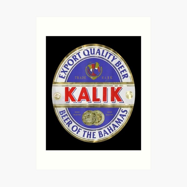 "Kalik - Drink Beer Logo" Art Print for Sale by FOIF | Redbubble