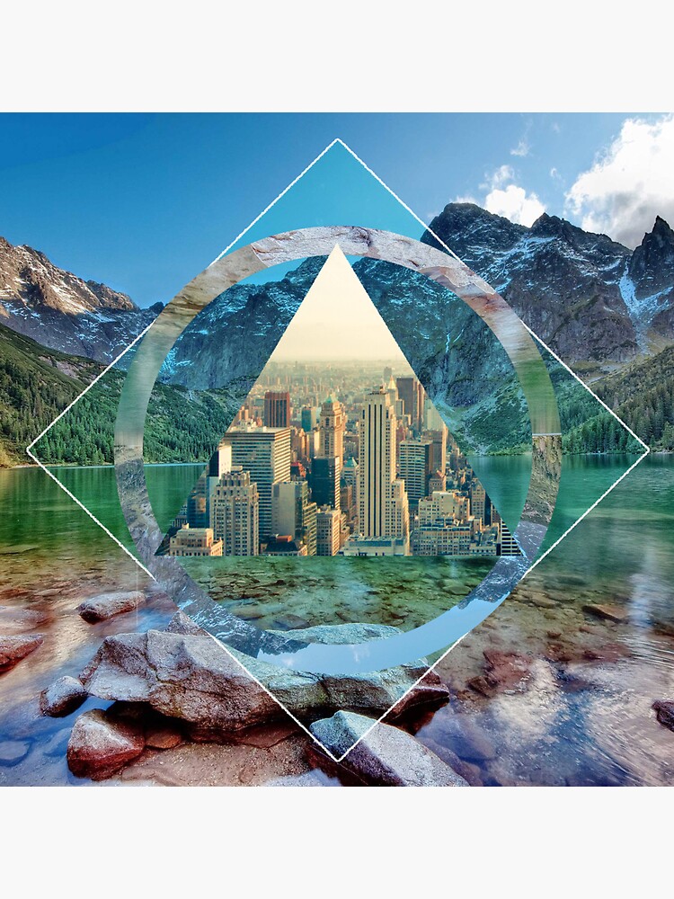 "Polyscape" Sticker for Sale by nbeltran | Redbubble