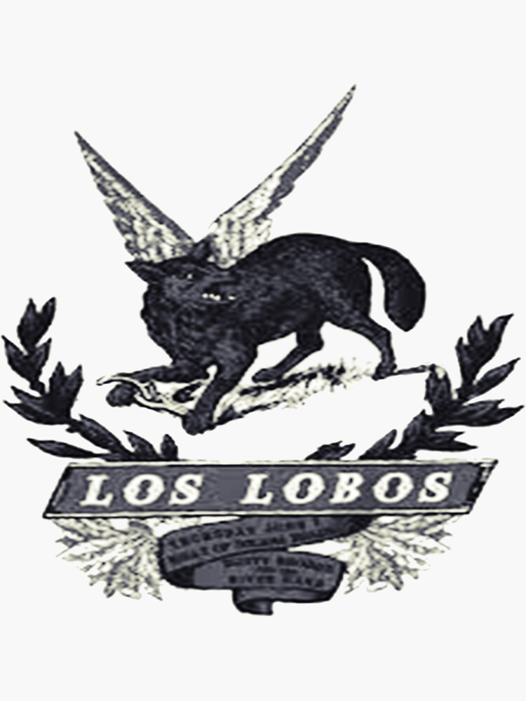 "LOGO BAND LOS ART VINTAGE LOBOS " Sticker by KevinRya | Redbubble
