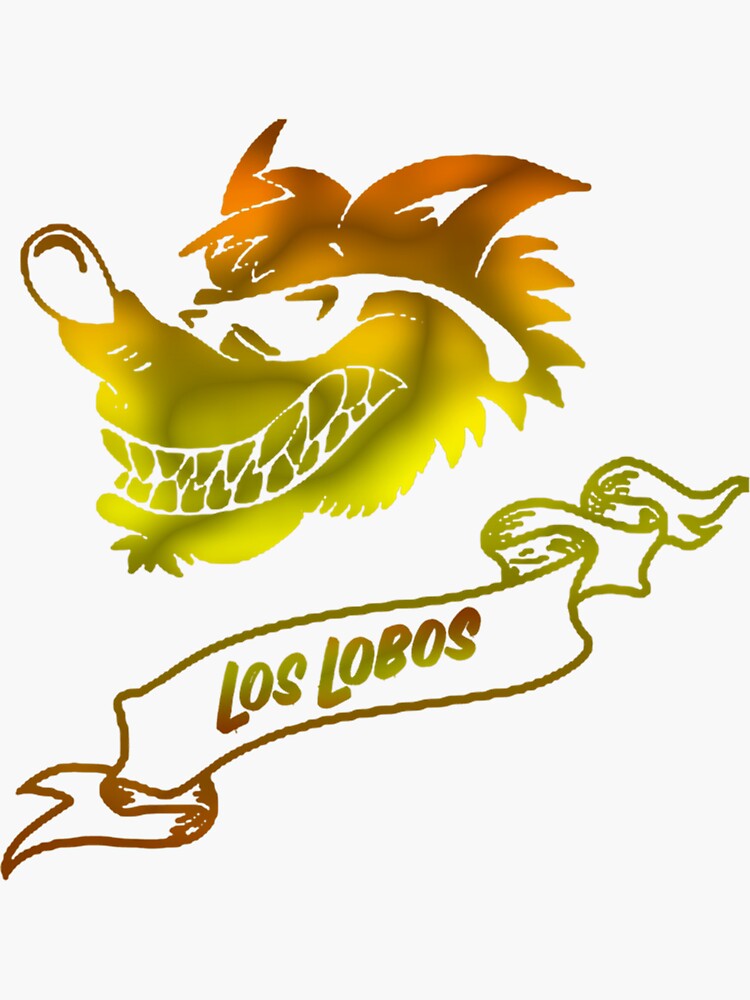 "Los Logos gold trends musician Lobos Music " Sticker by KevinRya ...