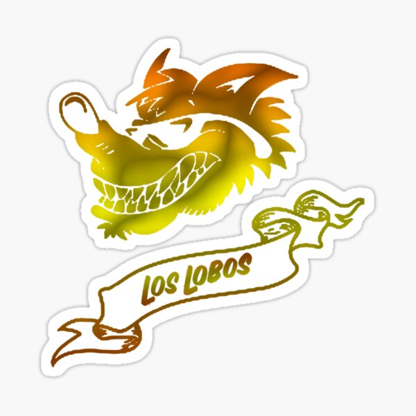 "Los Logos gold trends musician Lobos Music " Sticker by KevinRya ...