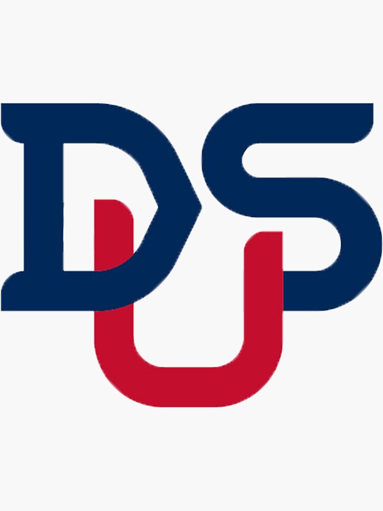 "DSU Letters Sticker" Sticker for Sale by AraHerzog | Redbubble