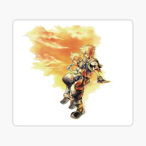 "Kingdom Hearts 2 Final Mix Title Screen Art Poster" Sticker by ...