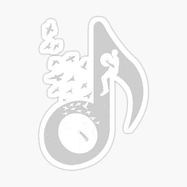 "Musical note - Cymbals" Sticker for Sale by barmalisiRTB | Redbubble
