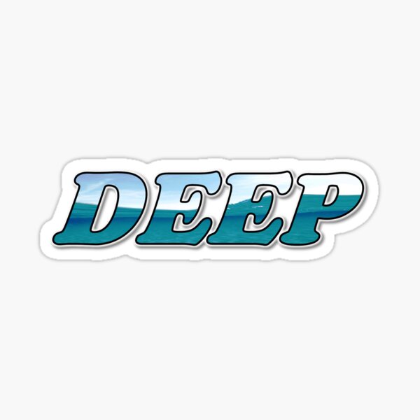 "Word - Deep sea" Sticker by Kedai-RAHMAT | Redbubble