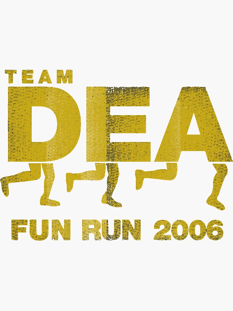 "DEA Fun Run" Sticker by ArthurNoles | Redbubble