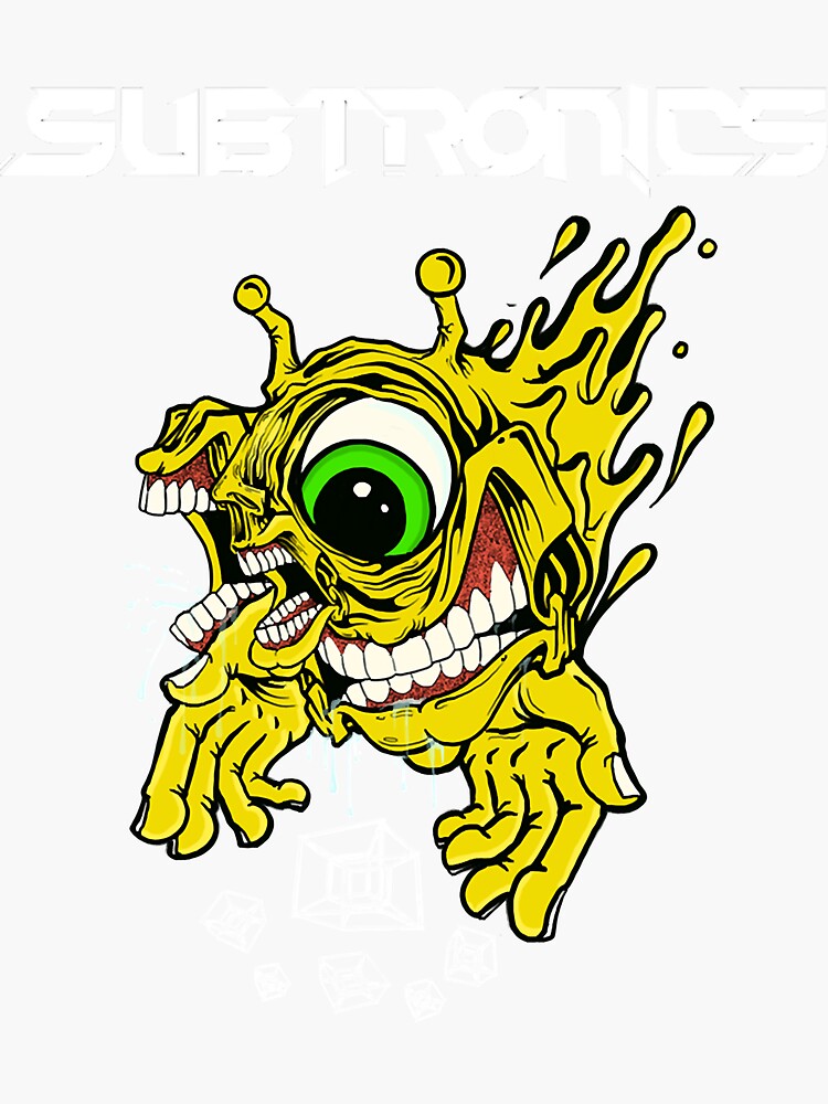"Subtronics Classic" Sticker by GRABLEFLOSSIE | Redbubble
