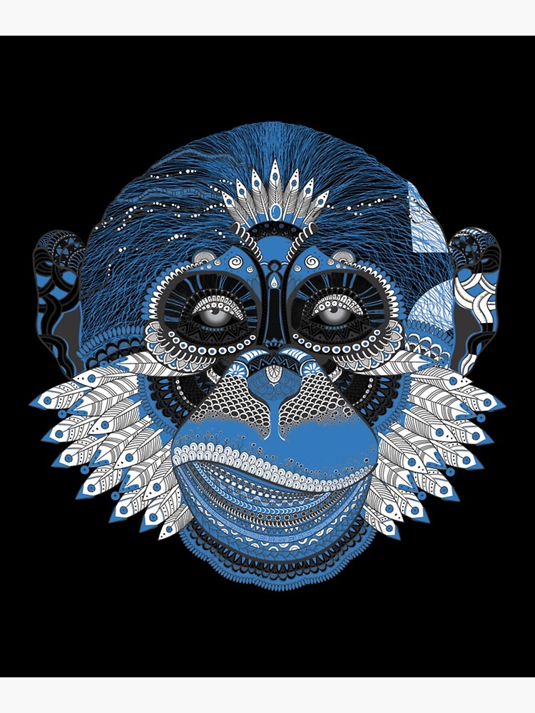 "Monkey art" Poster for Sale by DavidViplon | Redbubble