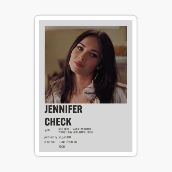 "jennifers body" Sticker by lisfestyle | Redbubble